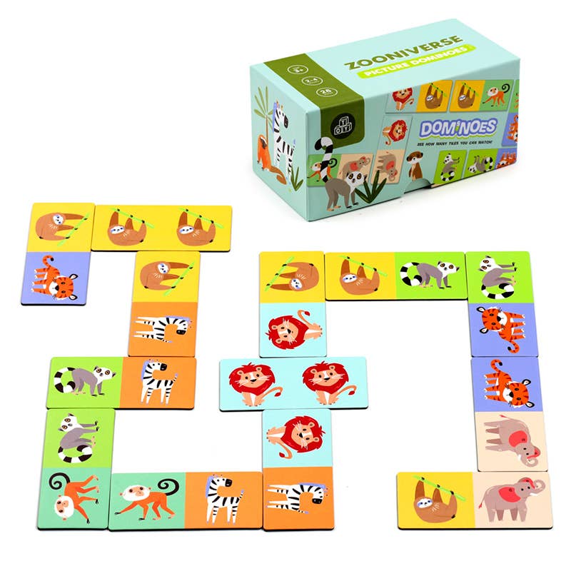 Animal Dominoes Game for Kids | Zooniverse Set | Mini Moments UK – Mini ...